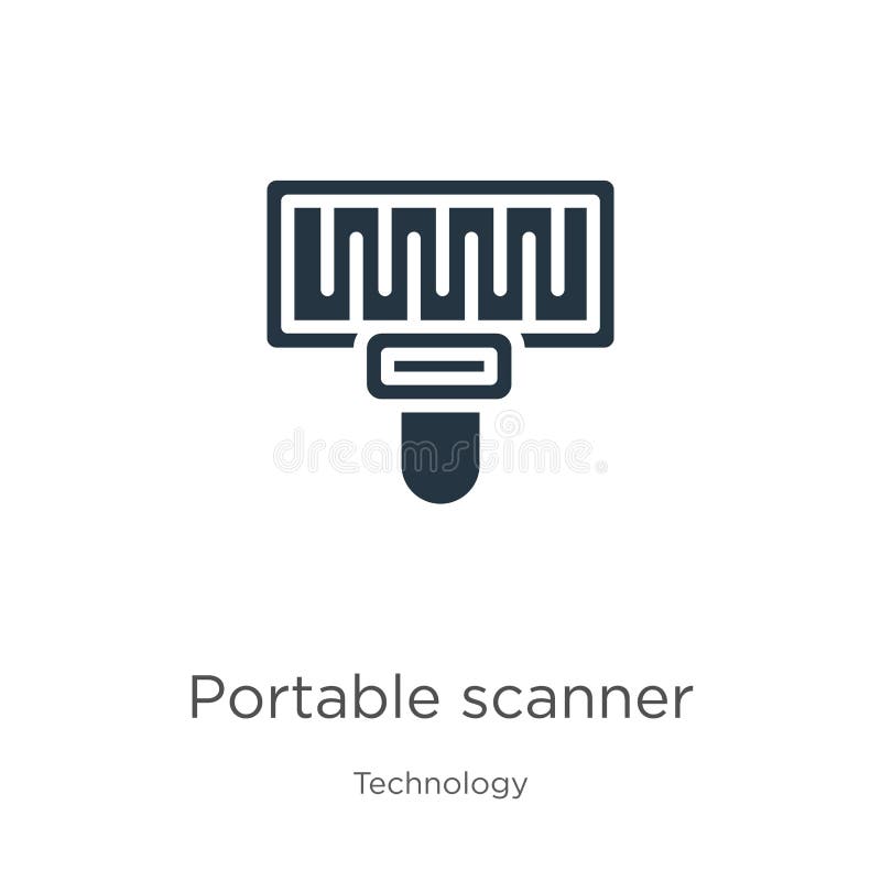 Portable Scanner Icon Vector. Trendy Flat Portable Scanner Icon from ...