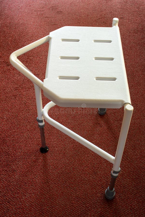 Portable Shower Stool for the Disabled Stock Image - Image of stable ...