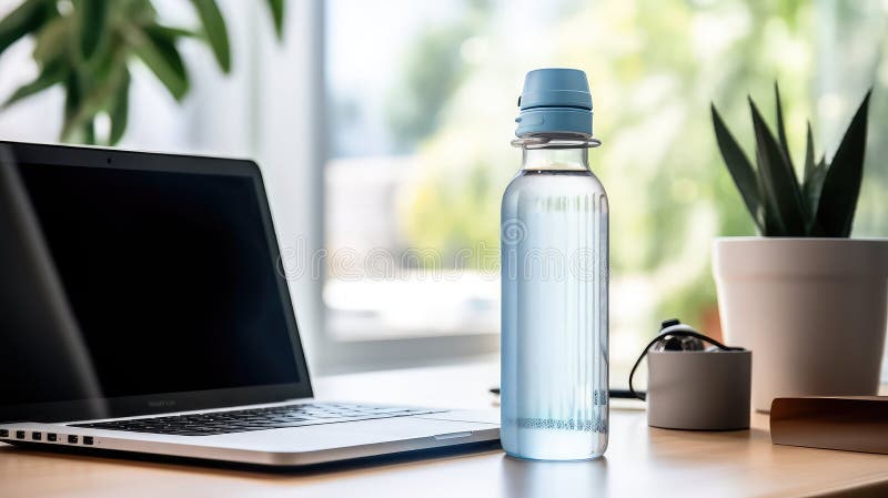 Portable Small Water Bottle Stock Illustration - Illustration of ...