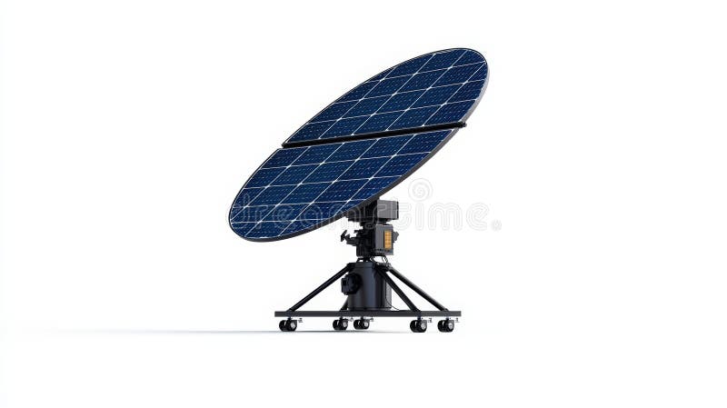 A Portable Solar Panel on a Wheeled Stand Designed for Outdoor Energy ...