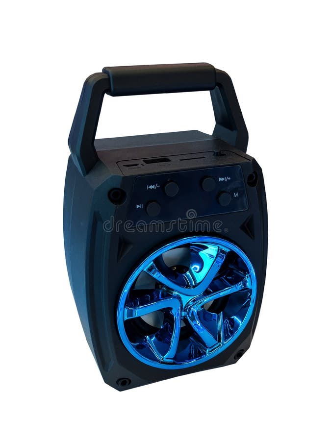 Portable Style Bluetooth Speaker on White Background Stock Photo ...