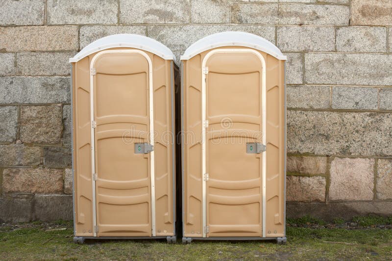 Portable Toilets stock image. Image of potty, outdoors - 4860813