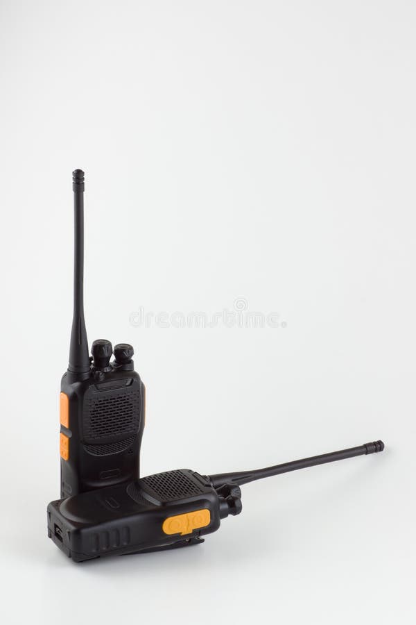 Portable two-way radios stock photo. Image of color, speak - 71923292