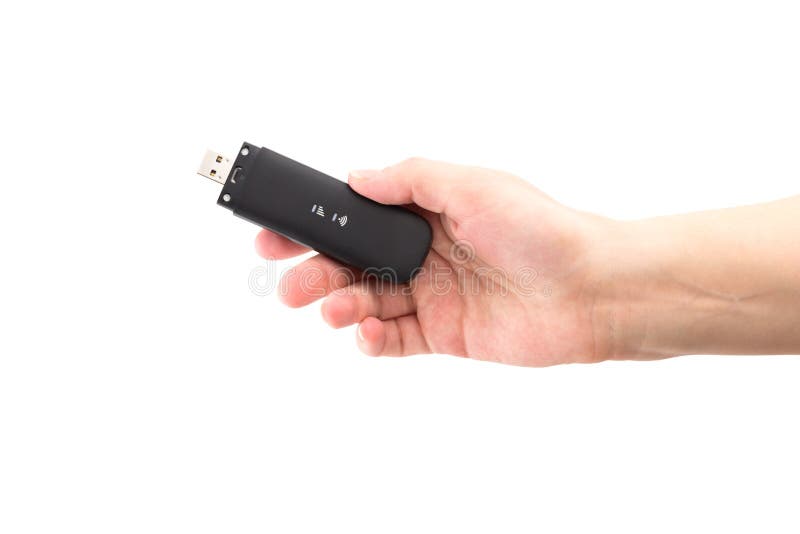 Portable usb modem stock photo. Image of pink, portable - 227392338