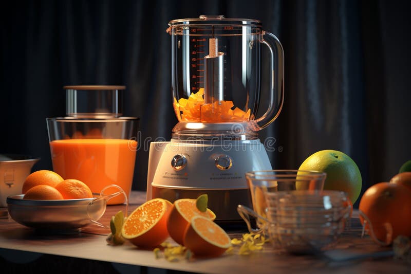 Portable and Versatile Food Processors with Multip Stock Illustration ...