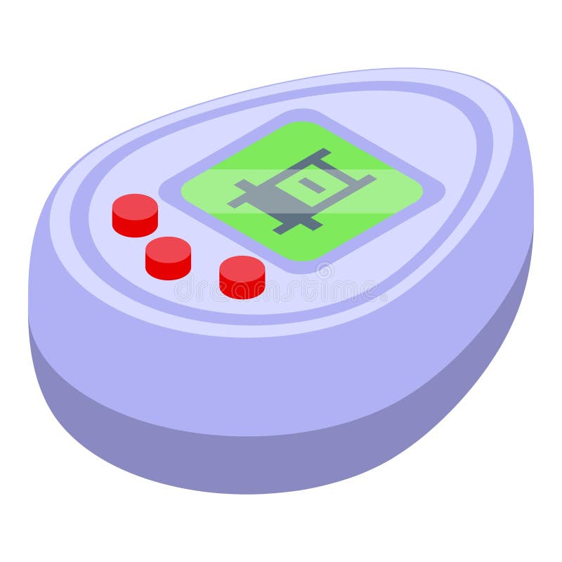 Portable Virtual Pet Game Showing Pixelated Creature on Lcd Screen ...