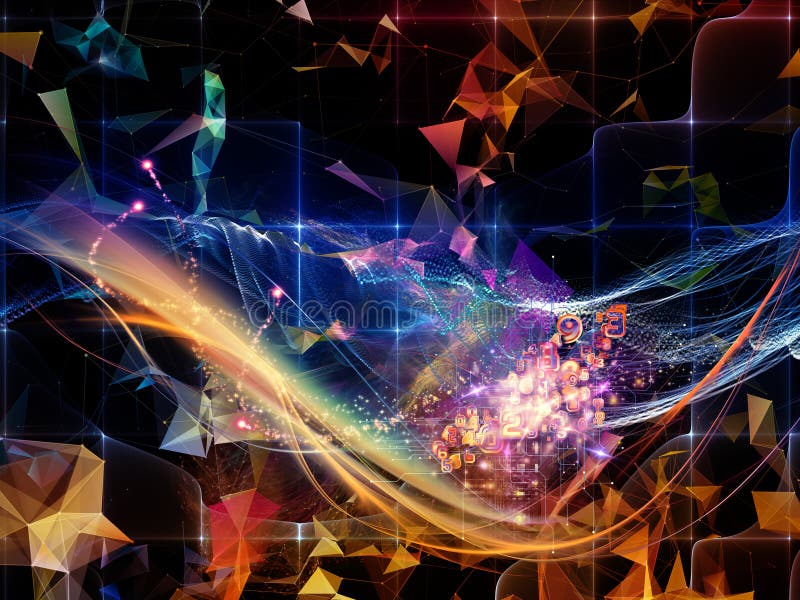 Portable Virtual World stock illustration. Illustration of computation ...