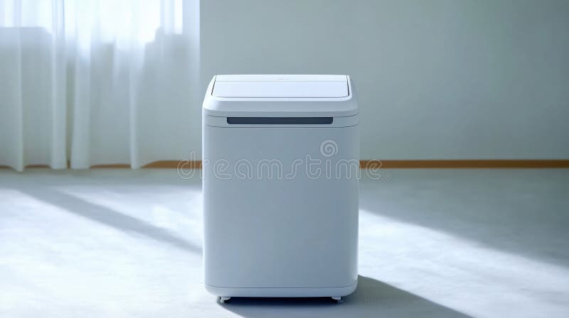 Portable Washing Machine Standing in Bright Minimalist Room Stock ...