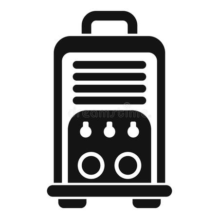 Portable Welding Machine Showing Control Panel Icon Stock Vector ...