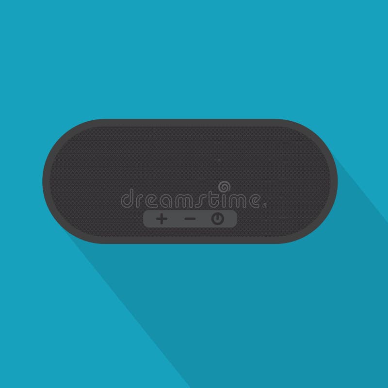 Portable, Wireless Audio Speaker Icon Stock Vector - Illustration of ...