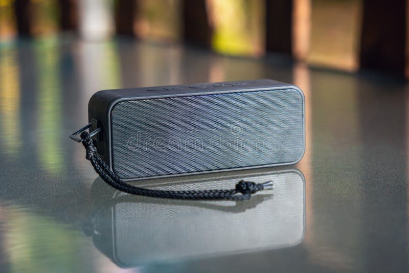 Portable Wireless Speaker for Listening To Music Stock Image - Image of ...