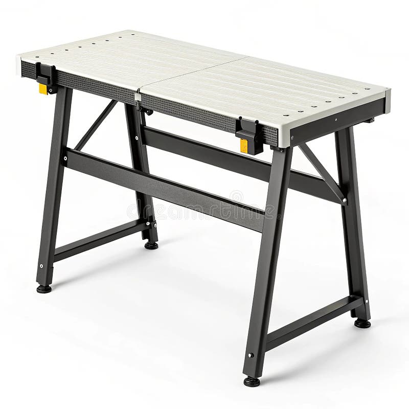 Portable Workbench with Adjustable Height Stock Illustration ...