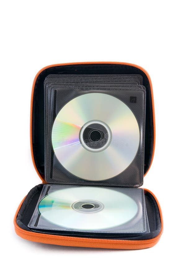 Portable Yellow CD/DVD Case Stock Photo - Image of container, archives ...