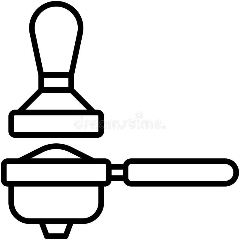 Portafilter Icon, Coffee Shop Related Vector Stock Vector ...