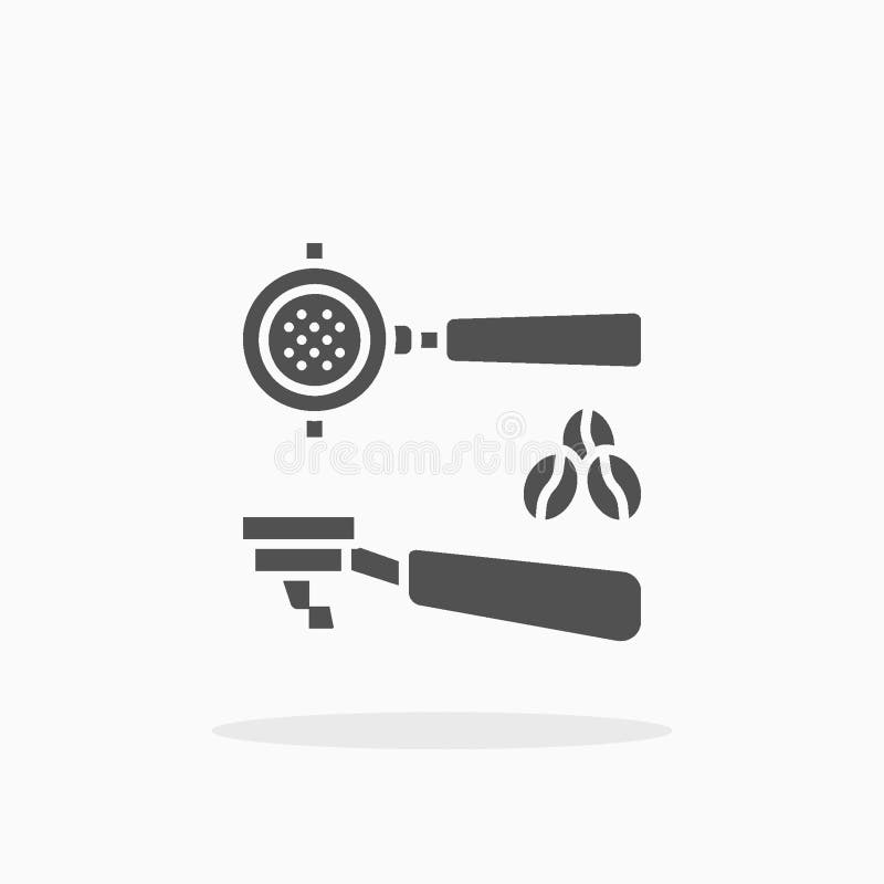 Portafilter Icon. Solid Black Stock Vector - Illustration of graphic ...
