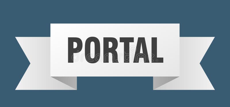 Portal ribbon. stock vector. Illustration of price, band - 191266944