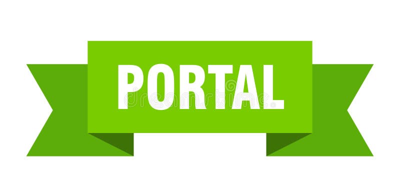 Portal ribbon. stock vector. Illustration of white, peeler - 191270778