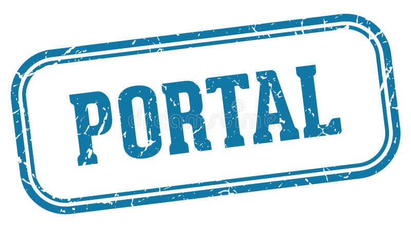 Portal Stamp. Portal Rectangular Stamp on White Background Stock Vector ...