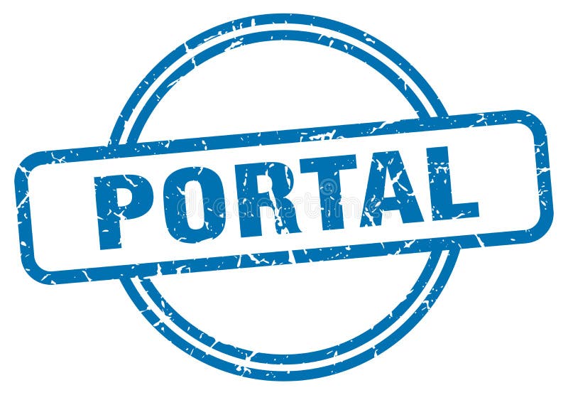 Portal Stamp. Portal Round Grunge Sign Stock Vector - Illustration of ...