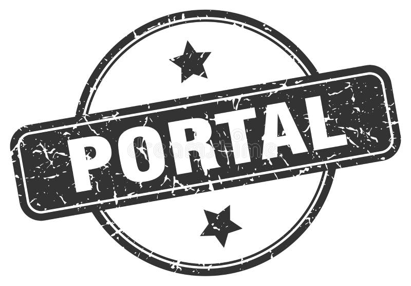 Portal Stamp. Portal Round Grunge Sign Stock Vector - Illustration of ...
