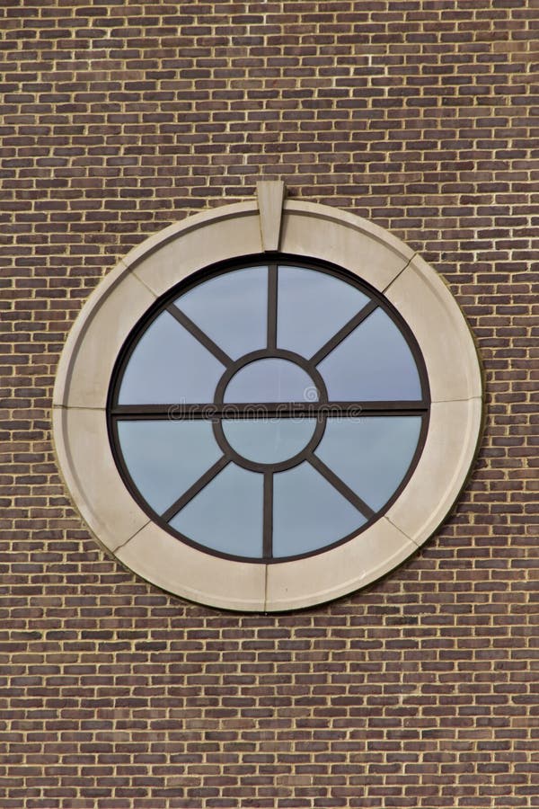 Portal Style Window on Brick Wall Stock Photo - Image of house, church ...