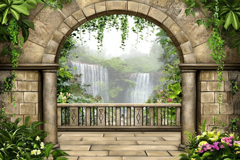 This is a Portal To a Fantasy Water World Created with Water Magic ...