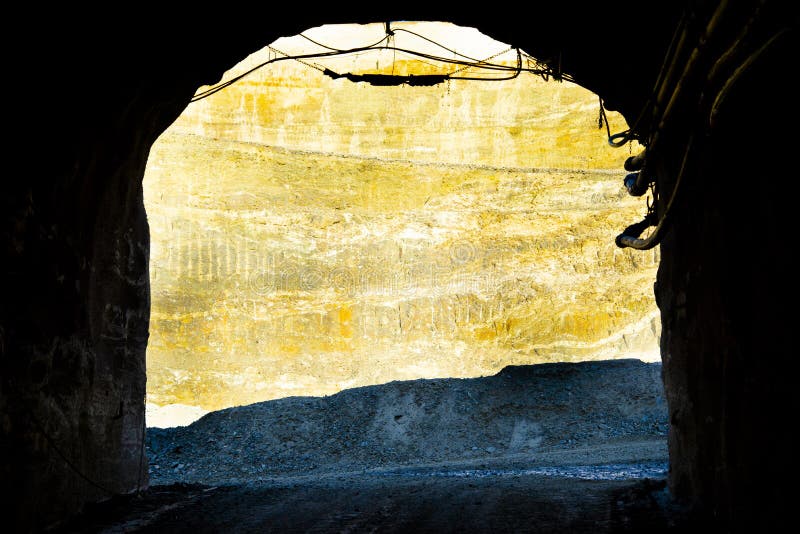 Underground Mine Escapeway Tunnel Stock Image - Image of corridor ...