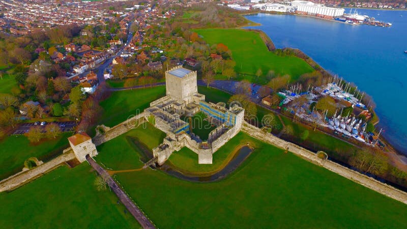 Portchester Castle stock image. Image of hampshire, historic - 83142675