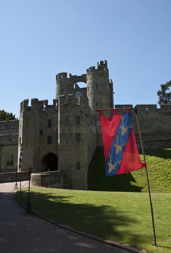 The Portcullis and Gate House at Warwick Castle Stock Photo - Image of ...