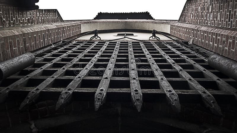 Portcullis Medieval Castle stock photo. Image of ancient - 136020514