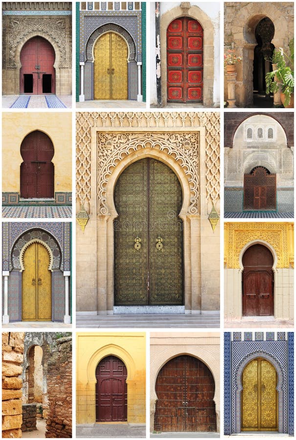 Porte arabe immagine stock. Immagine di marocco, costruzione - 34717149