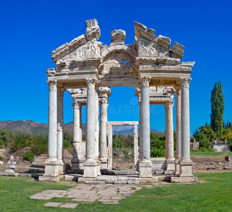 Sebasteion Dans Les Aphrodisias Photo stock - Image du monument ...