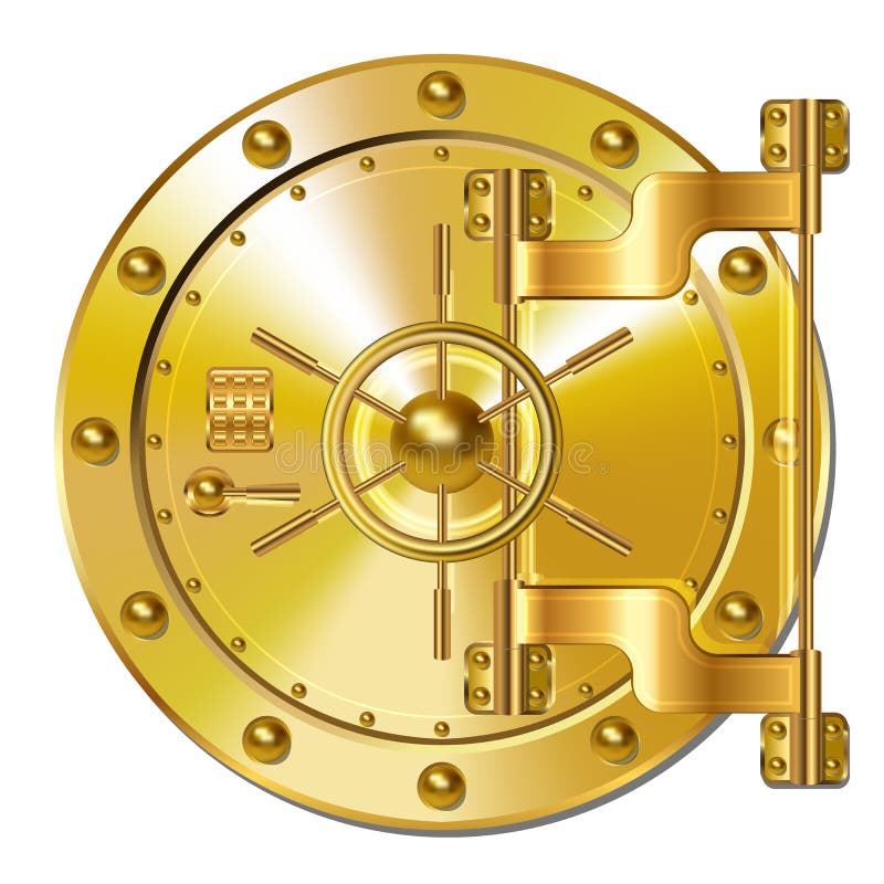 Porte della Banca d'Oro illustrazione vettoriale. Illustrazione di ...