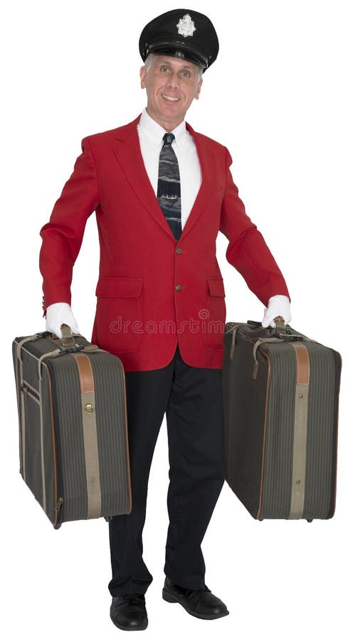 Porter, Baggage Handler, Hotel Clerk, Luxury Resort Worker Stock Image ...