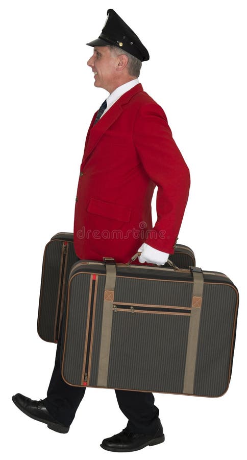 Porter, Baggage Handler, Hotel Clerk, Luxury Resort Worker Stock Image ...