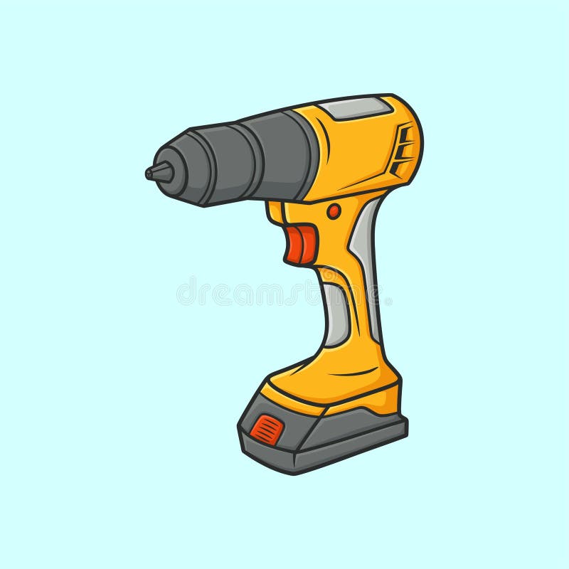 Porter Cable Impact Drill Cartoon Vector Stock Vector - Illustration of ...
