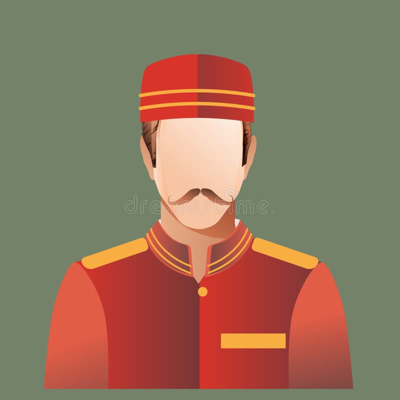 Porter. Vector Illustration Decorative Design Stock Vector ...