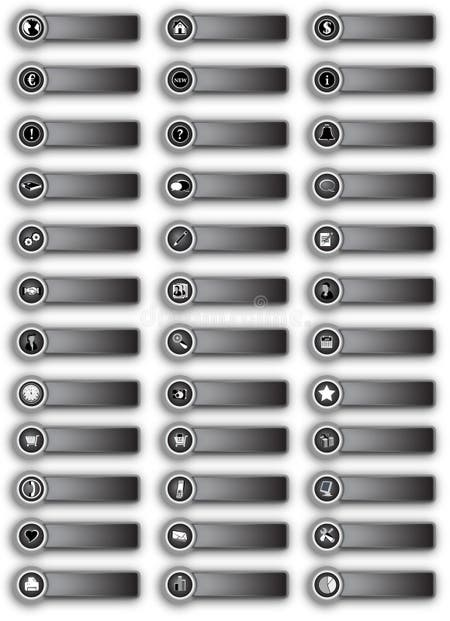 Portfolio black buttons editorial photo. Illustration of black - 6980736