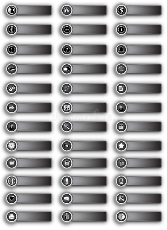 Portfolio black buttons editorial photo. Illustration of black - 6980736