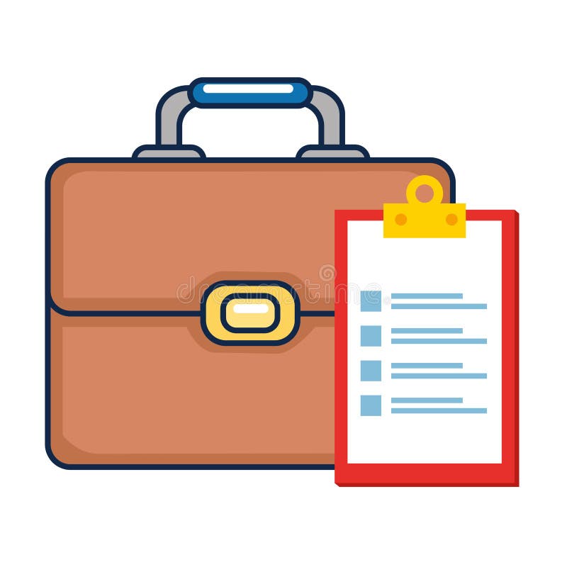 Checklist Briefcase Stock Illustrations – 1,562 Checklist Briefcase ...