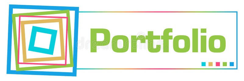 PORTFOLIO Text in Dot Style Stock Vector - Illustration of figure ...