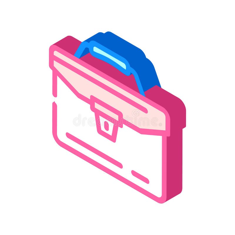Portfolio Folder Isometric Icon Vector Illustration Stock Vector ...