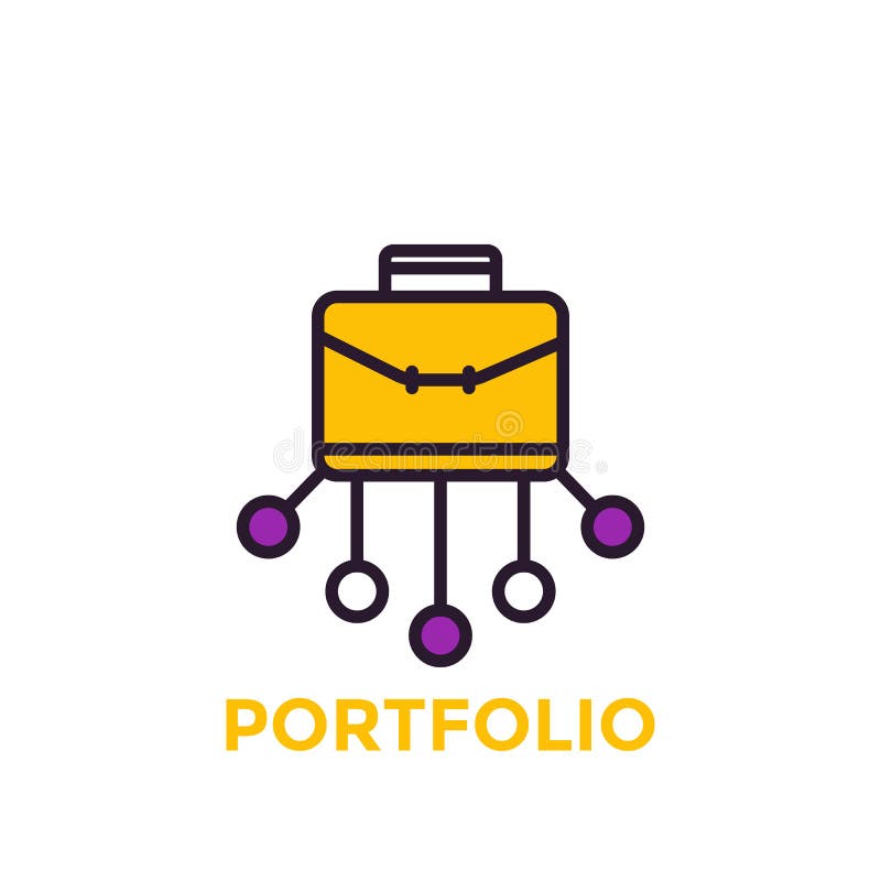 Portfolio Icon, Linear Style Stock Vector - Illustration of analysis ... Portfolio Icon, Linear Style Stock Vector - Illustration of analysis ...