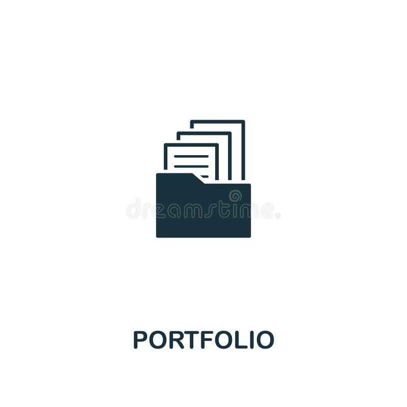 Portfolio Icon. Premium Style Design from Design Ui and Ux Icon ...