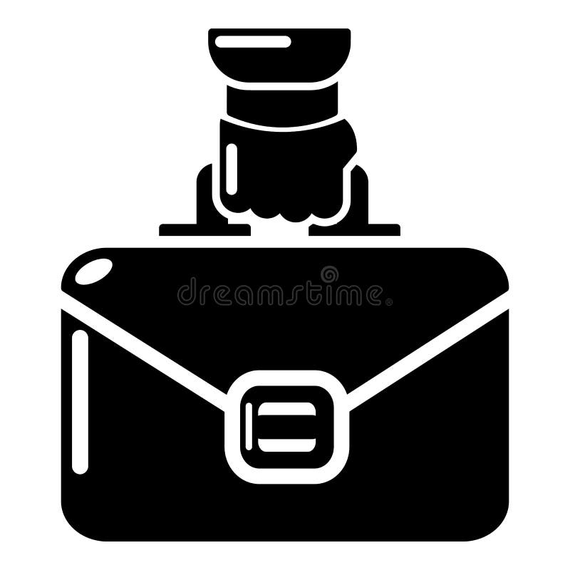 Portfolio Icon, Simple Black Style Stock Vector - Illustration of ...