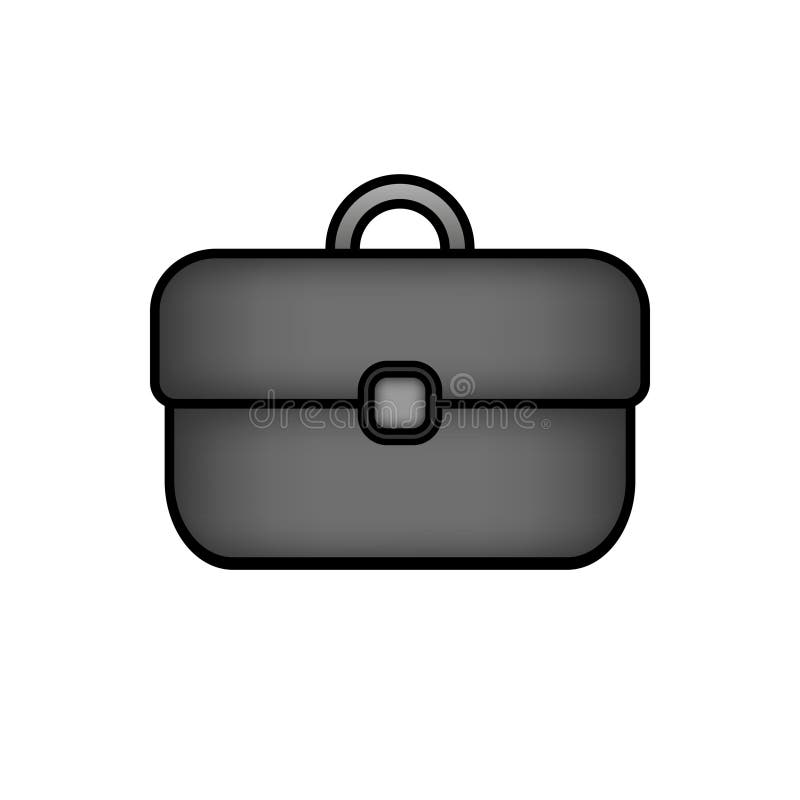 Portfolio icon on white stock vector. Illustration of background ...