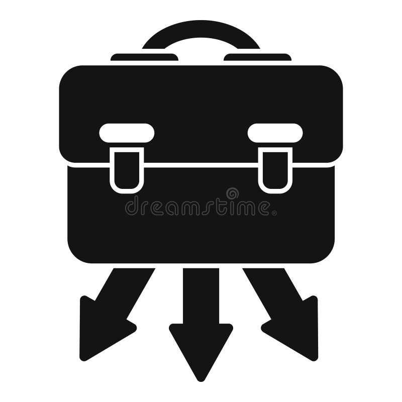 Portfolio Optimization Icon Showing Diversification Strategy Stock ...