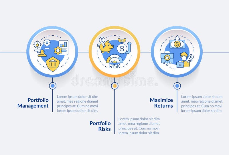 Portfolio Organization Benefits Circle Infographic Template Stock ...