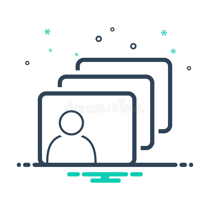 Black Mix Icon for Portfolio, Collection and Portfolio Stock ...