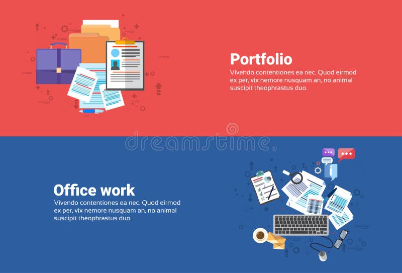 Portfolio Professional Occupation, Office Paper Document Work Business ...